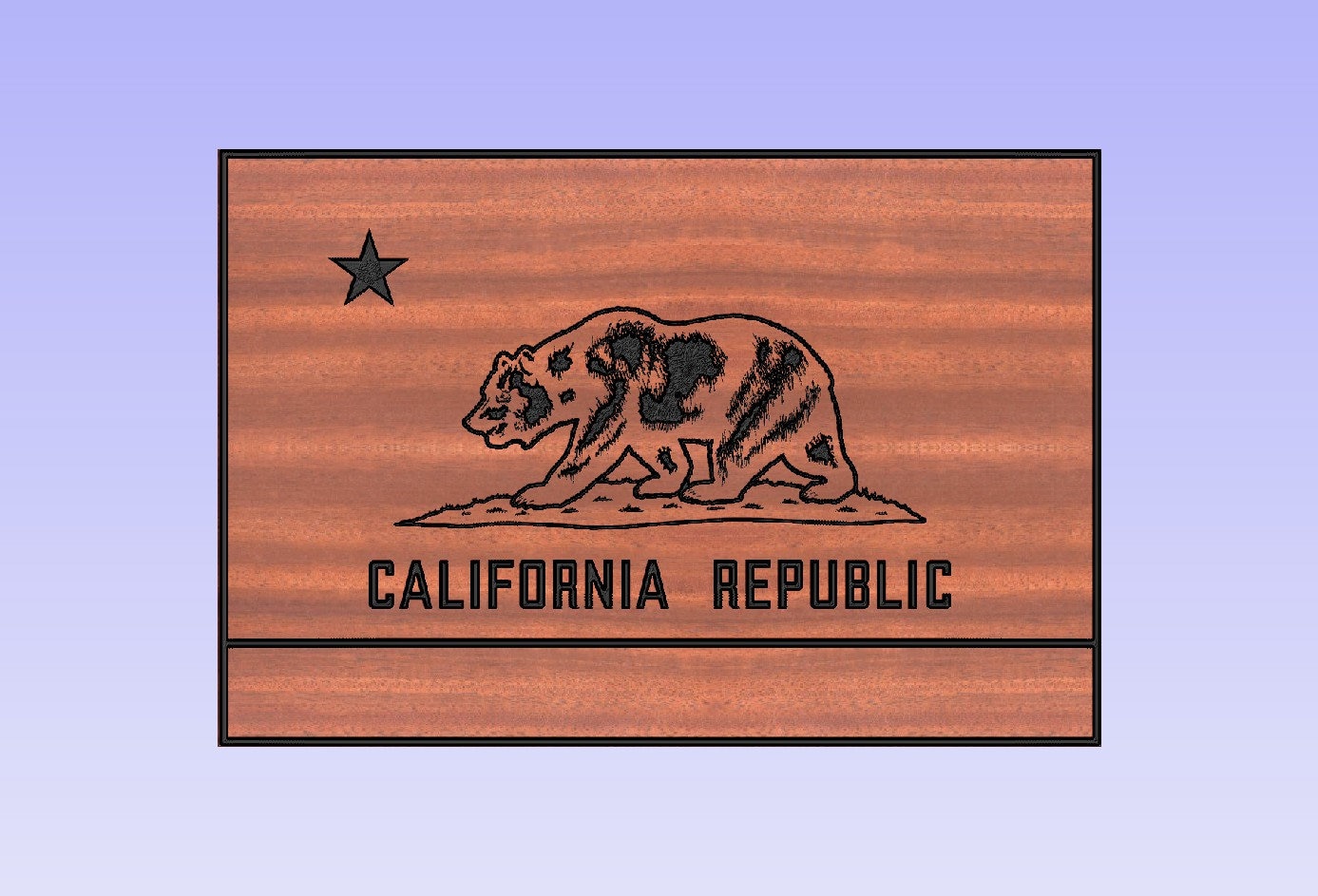 California State Flag (svg, Dxf, Crv, Lbrn, C2d, Png, Pdf) - Etsy
