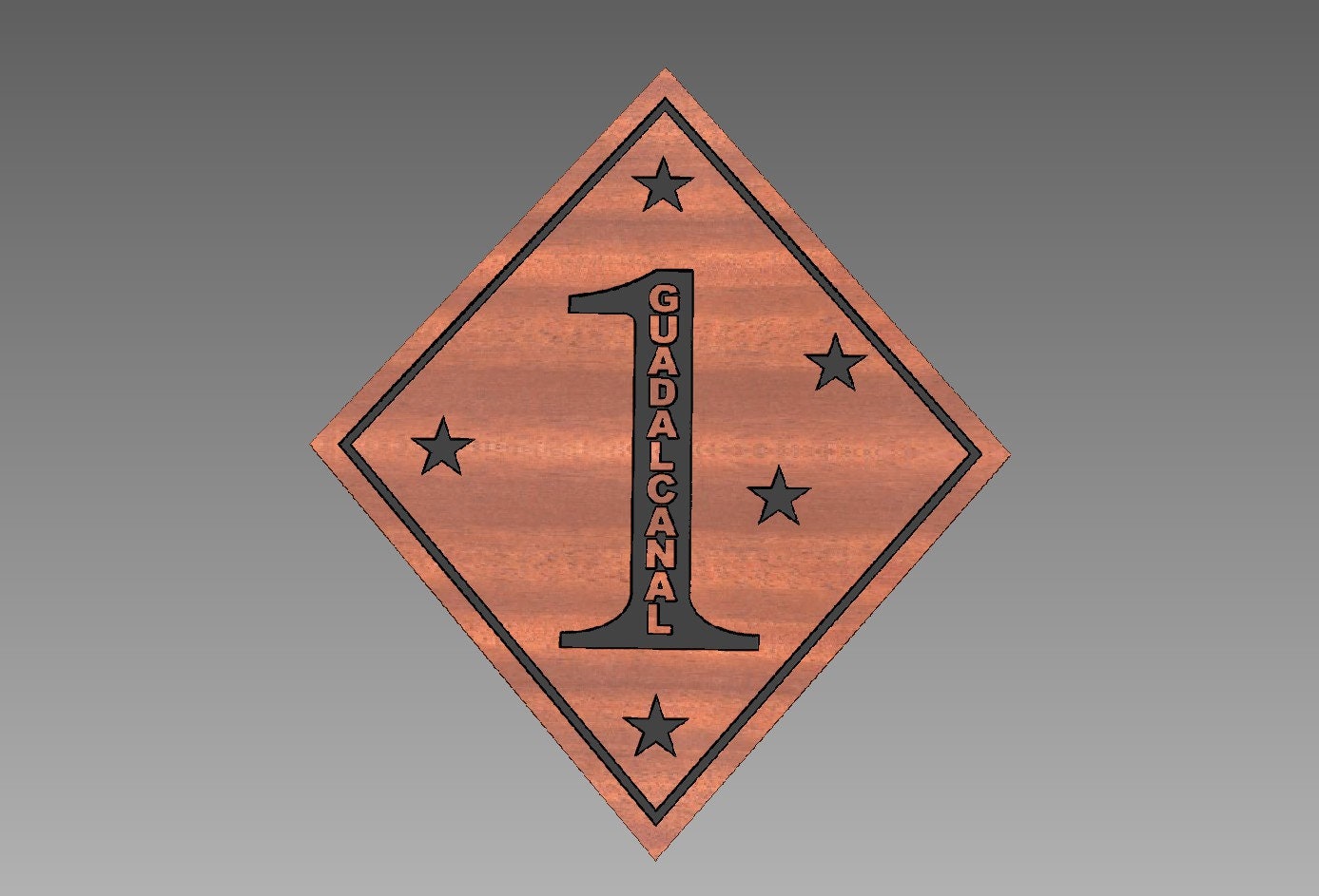 1st Marine Division Patch Blue Diamond Patch Cut File Marine Infantry ...