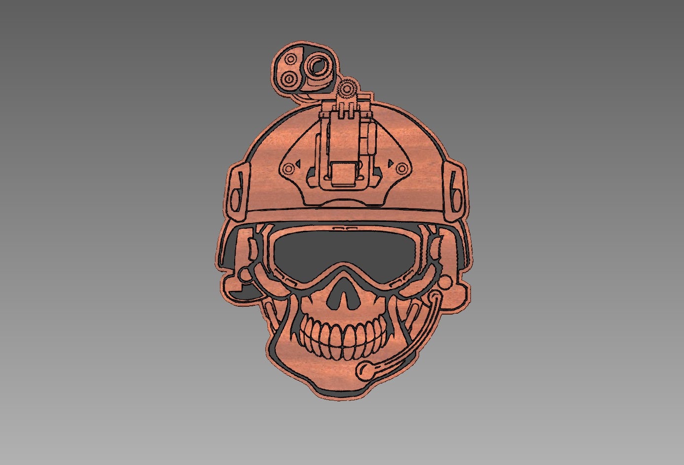 Military Skull With Helmet Goggles and Night Vision NVG Cut File (svg ...