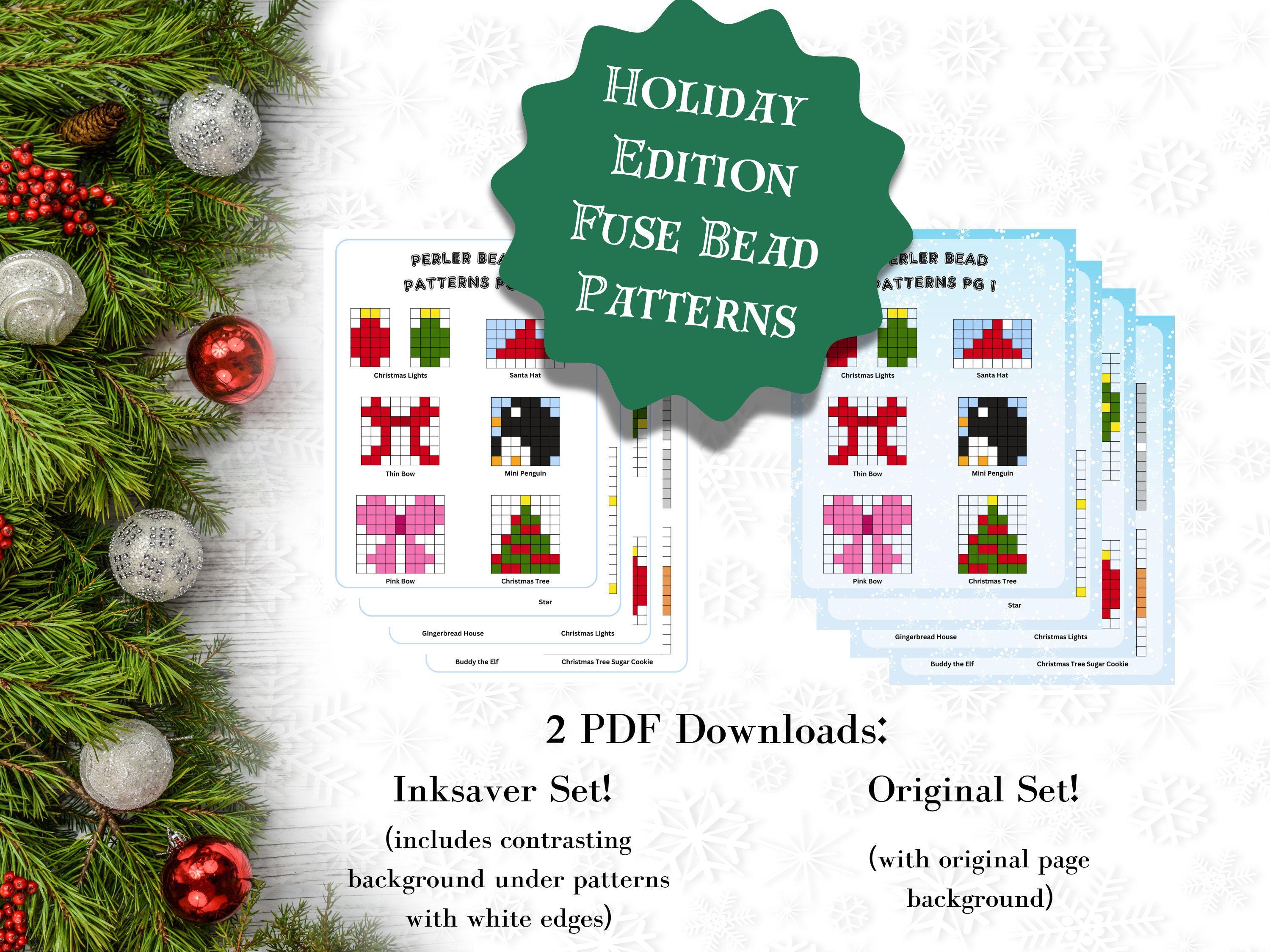 Christmas Perler Beads Patterns | Mini Fuse Beads Patterns Craft Kids ...