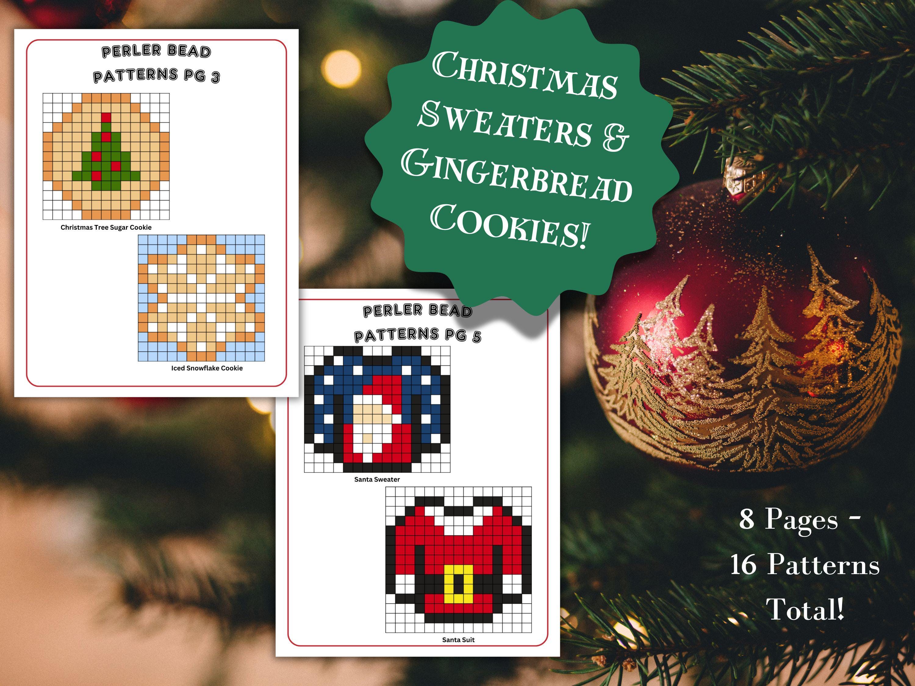Christmas Perler Beads Patterns | Holiday Fuse Bead Patterns ...