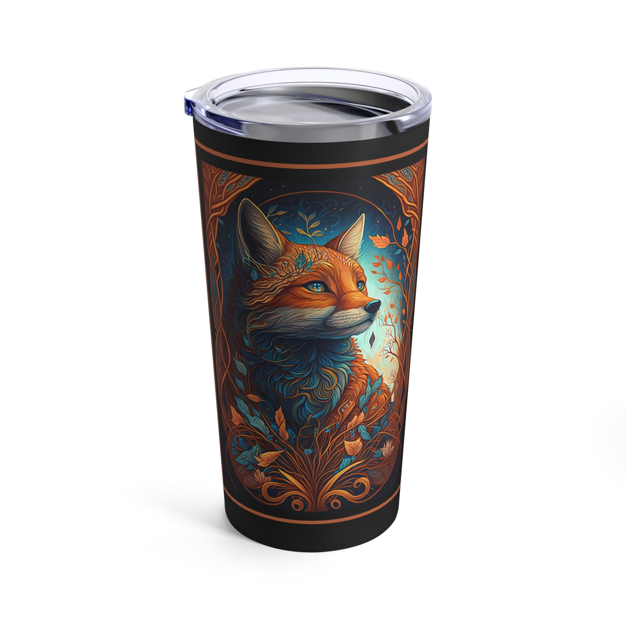 Fox, Red Fox, Fox Tumbler, Fox Cup, Fox Mug, Fox Drinkware, Woodland ...