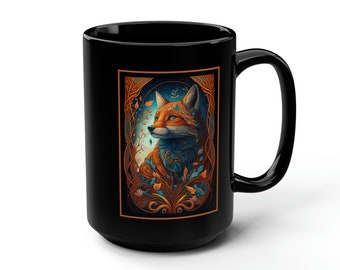 Fox, Red Fox, Fox Tumbler, Fox Cup, Fox Mug, Fox Drinkware, Woodland ...