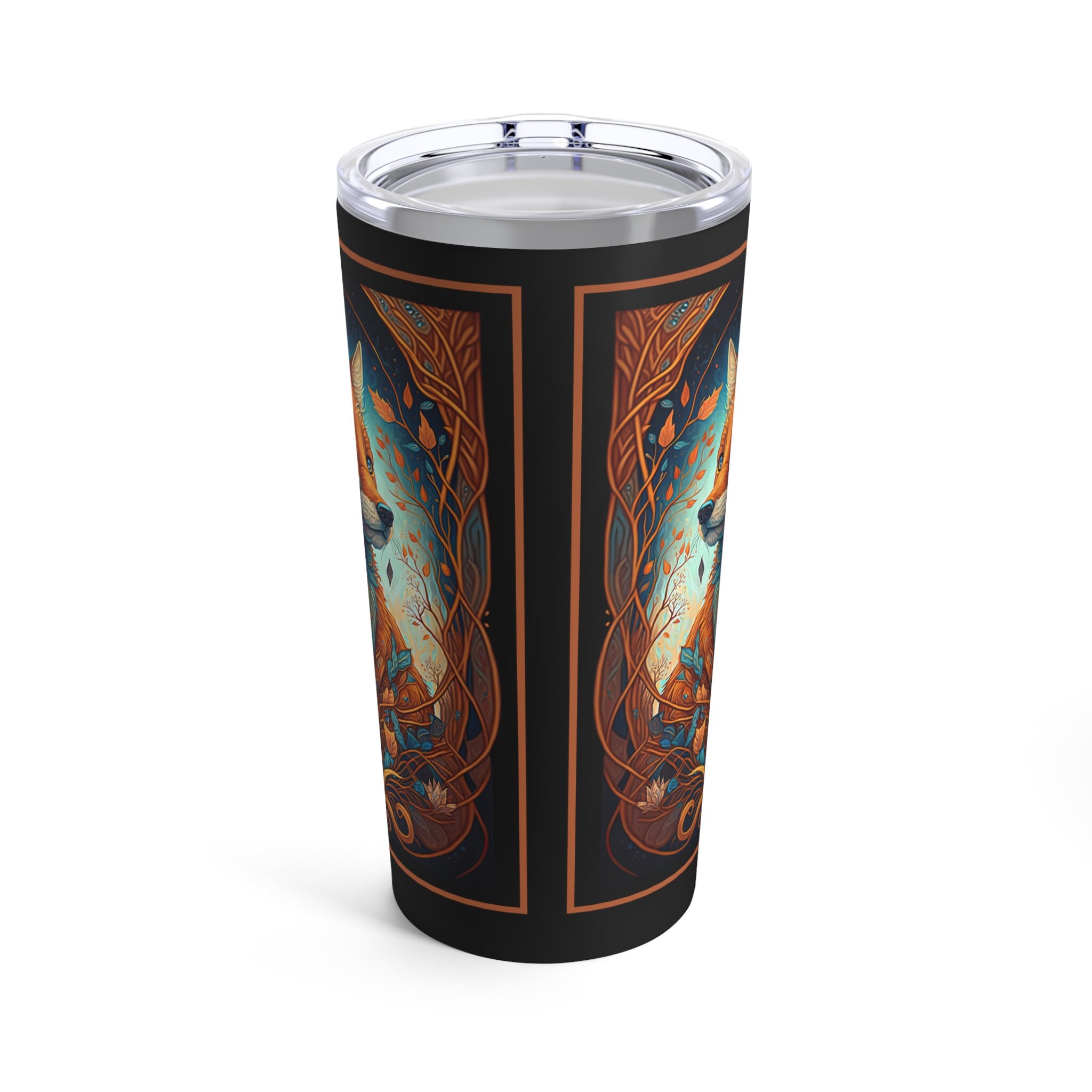 Fox, Red Fox, Fox Tumbler, Fox Cup, Fox Mug, Fox Drinkware, Woodland ...