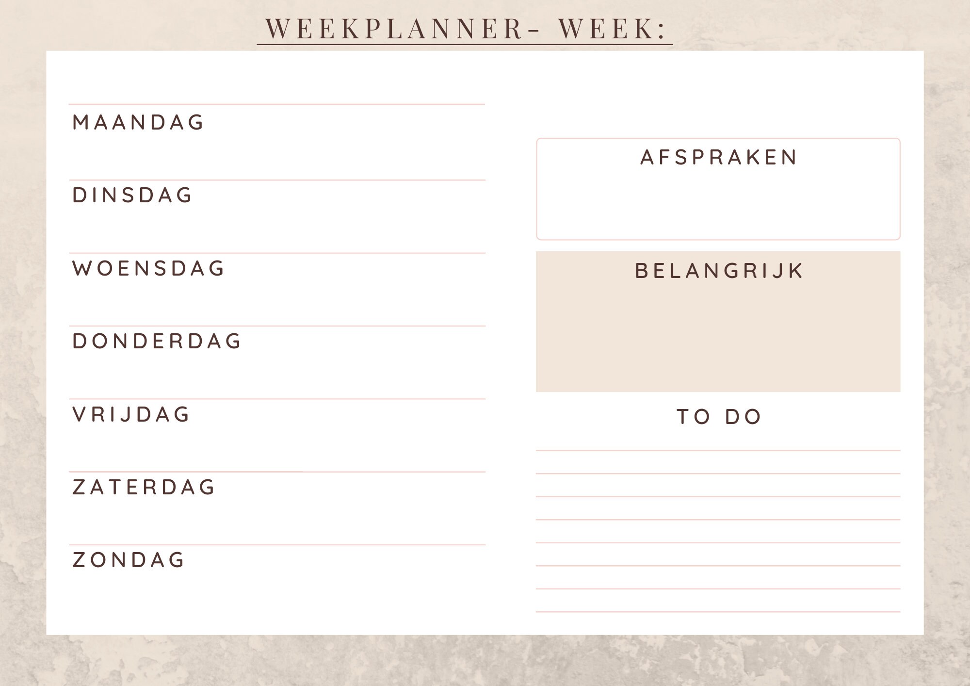 Kalender 2024 Planner Weekplanner Dagplanner - Etsy