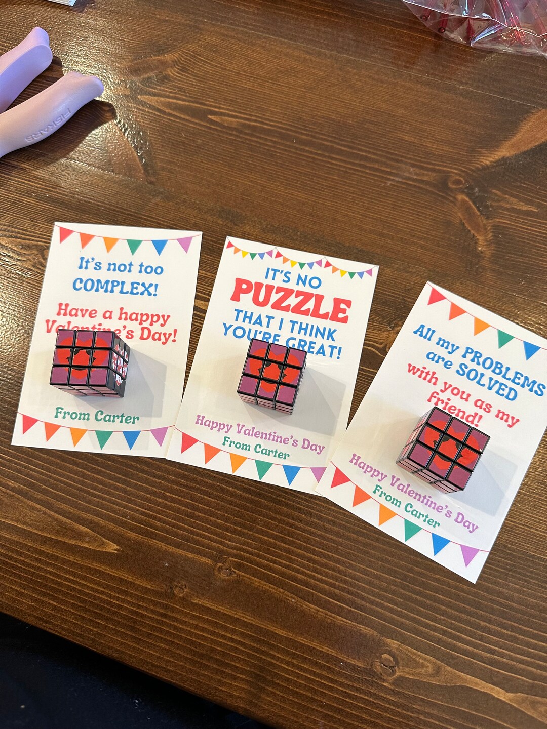 Printable Rubik's Cube Valentine's Day Cards for Kids - Fun Puzzle ...