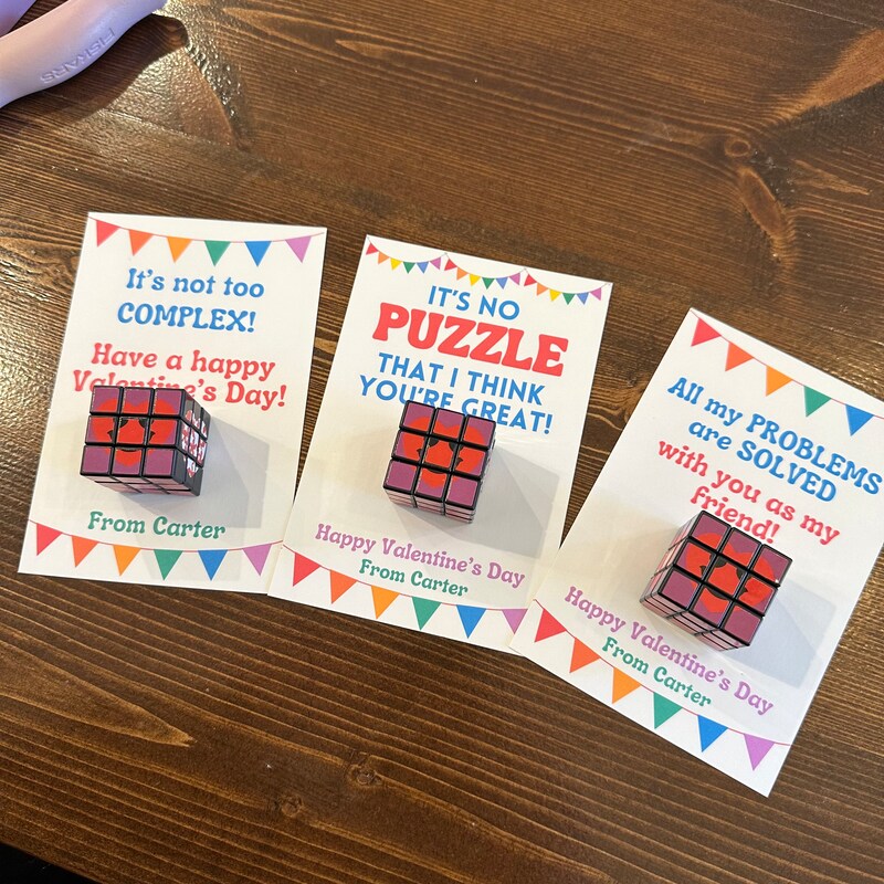 Rubix Cube Valentines - Etsy UK