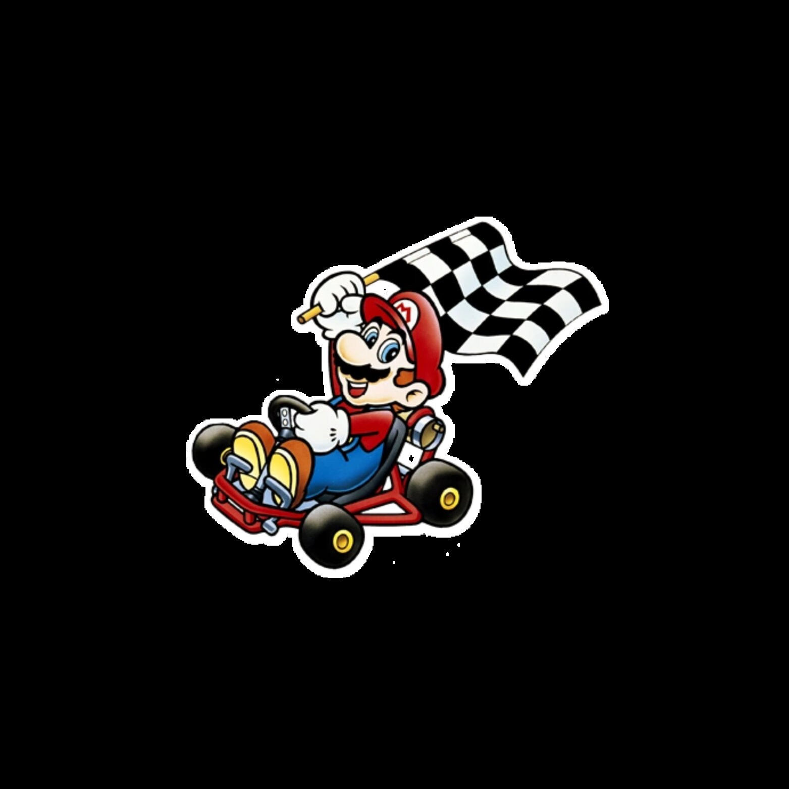 SNES Mario Kart Stickers - Classic Game Characters - Durable Waterproof ...