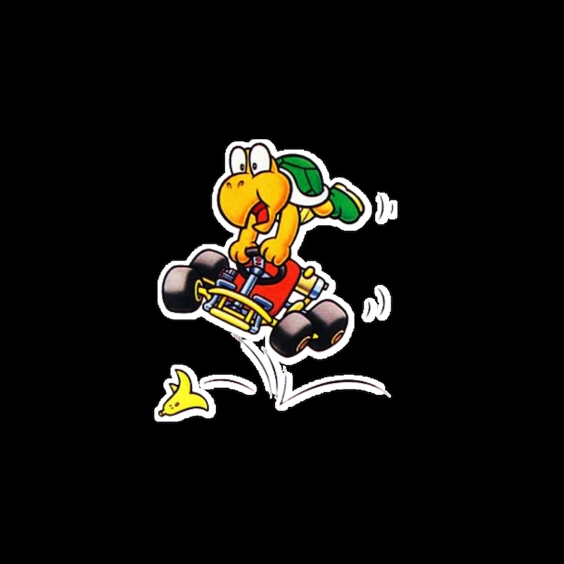 SNES Mario Kart Stickers - Classic Game Characters - Durable Waterproof ...