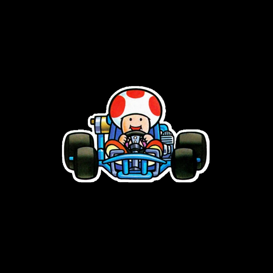 SNES Mario Kart Stickers Classic Game Characters Durable Waterproof ...