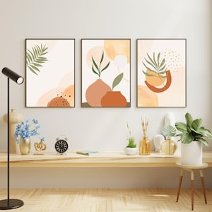Aesthetic Boho Set of 3 Art Print, Boho Gallery Wall Poster Print ...