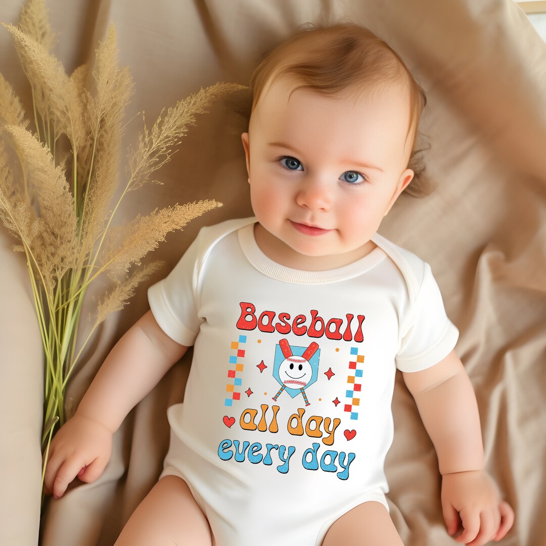 Baseball All Day Every Day Baby Onesie,baseball Coach Kids Shirt ...