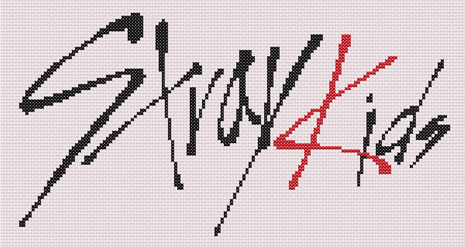 Stray Kids Logo Cross Stitch Pattern - Etsy