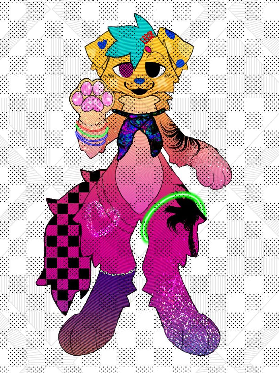 Furry / Anthro Scene Sparkledog Adoptable | Buyer Gets Full Rights ...
