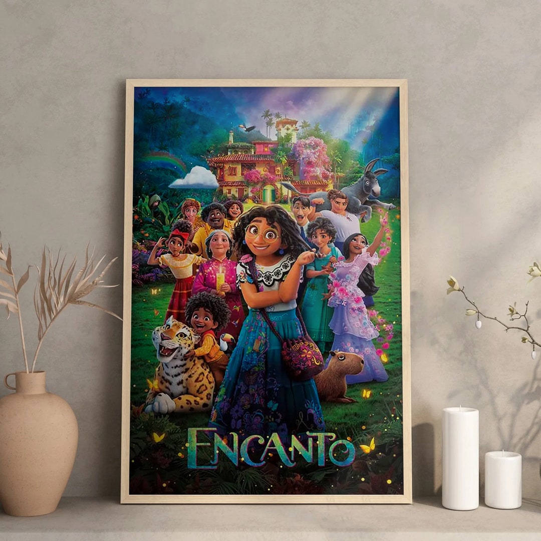 Encanto Movie Poster, Fantasy Family Wall Art, Mirabel Madrigal Home ...