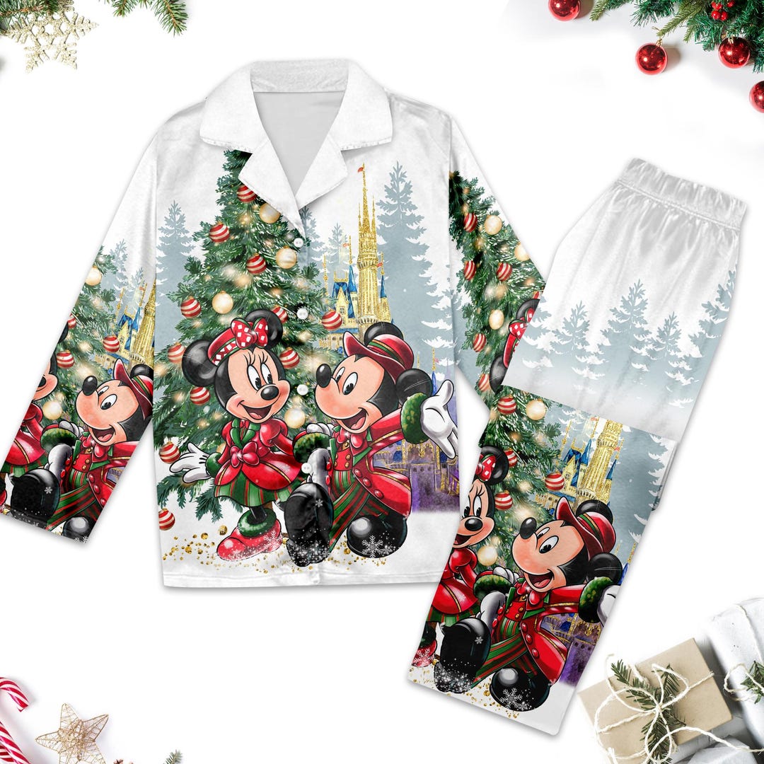 Minnie Mouse Christmas Pajamas Set, Mickey Mouse Christmas Pajamas ...
