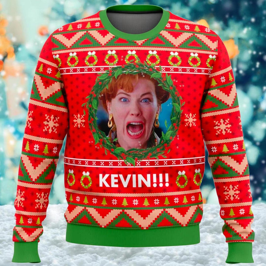 Kevin Home Alone 3D Ugly Christmas Sweater, Kate Mccallister Sweater ...