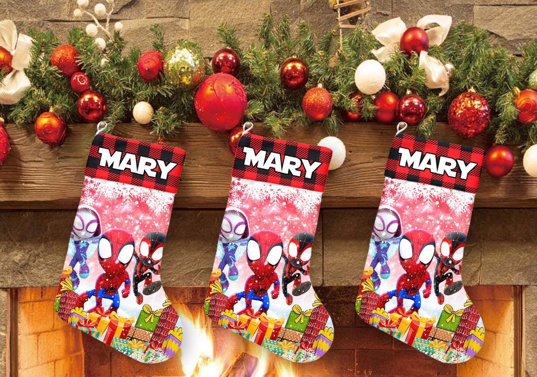 Spidey and His Amazing Friends Xmas Stocking, Spidey Christmas ...