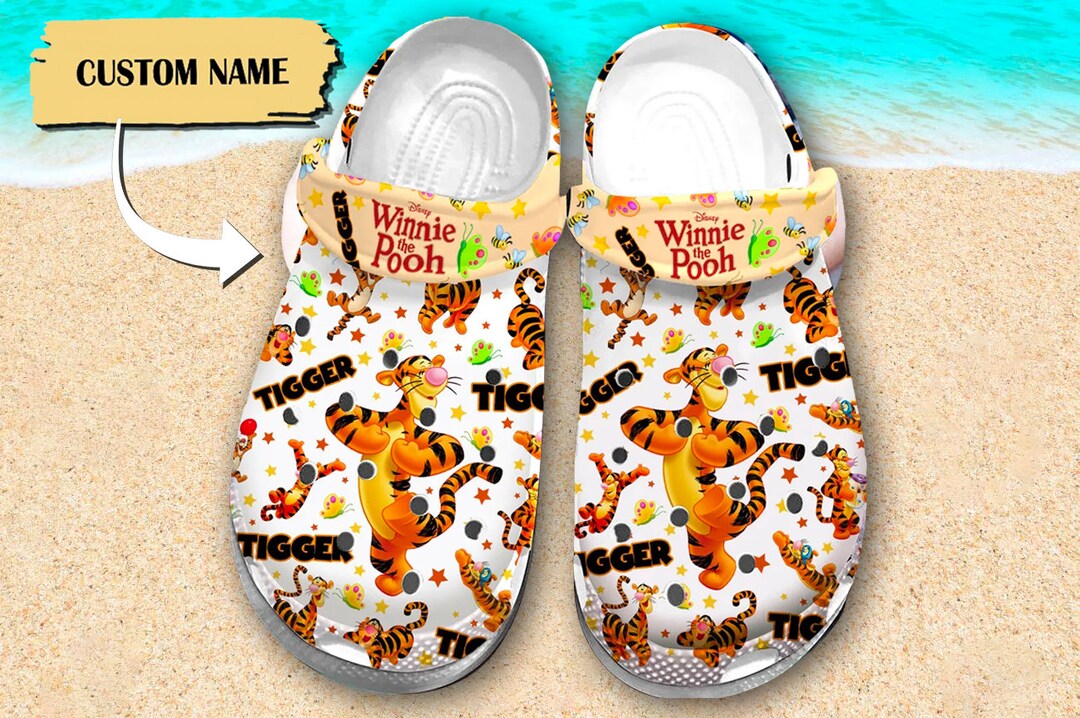 Custom Tiger Clog, Cute Tiger Clogs, Bear Movie Sandals, Tiger Sandals ...