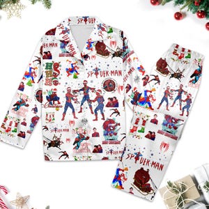 Christmas Spiderman Pajamas, Spiderman Pajamas Set, Spider-man Women ...