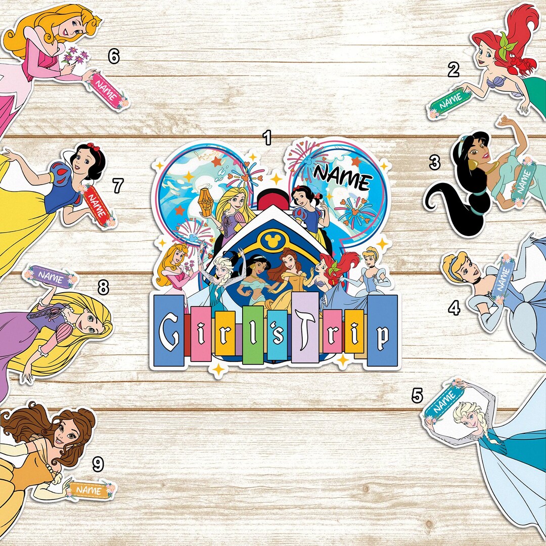 Personalized Disney Princess Inspired Cruise Door Magnet, Disney ...