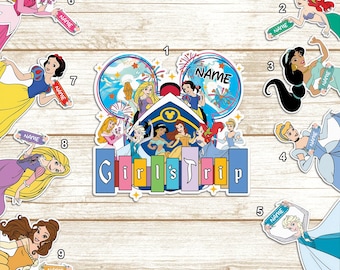 Personalized Disney Princess Girl Trip Inspired Cruise Door Magnet ...