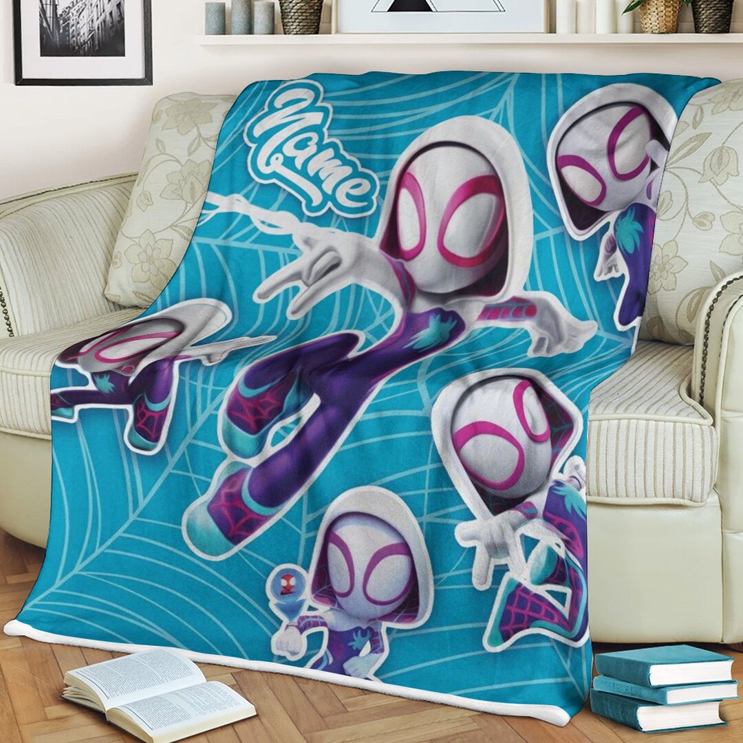 Personalized Spider Movie Blanket, Superhero Movie Blanket, Cartoon ...