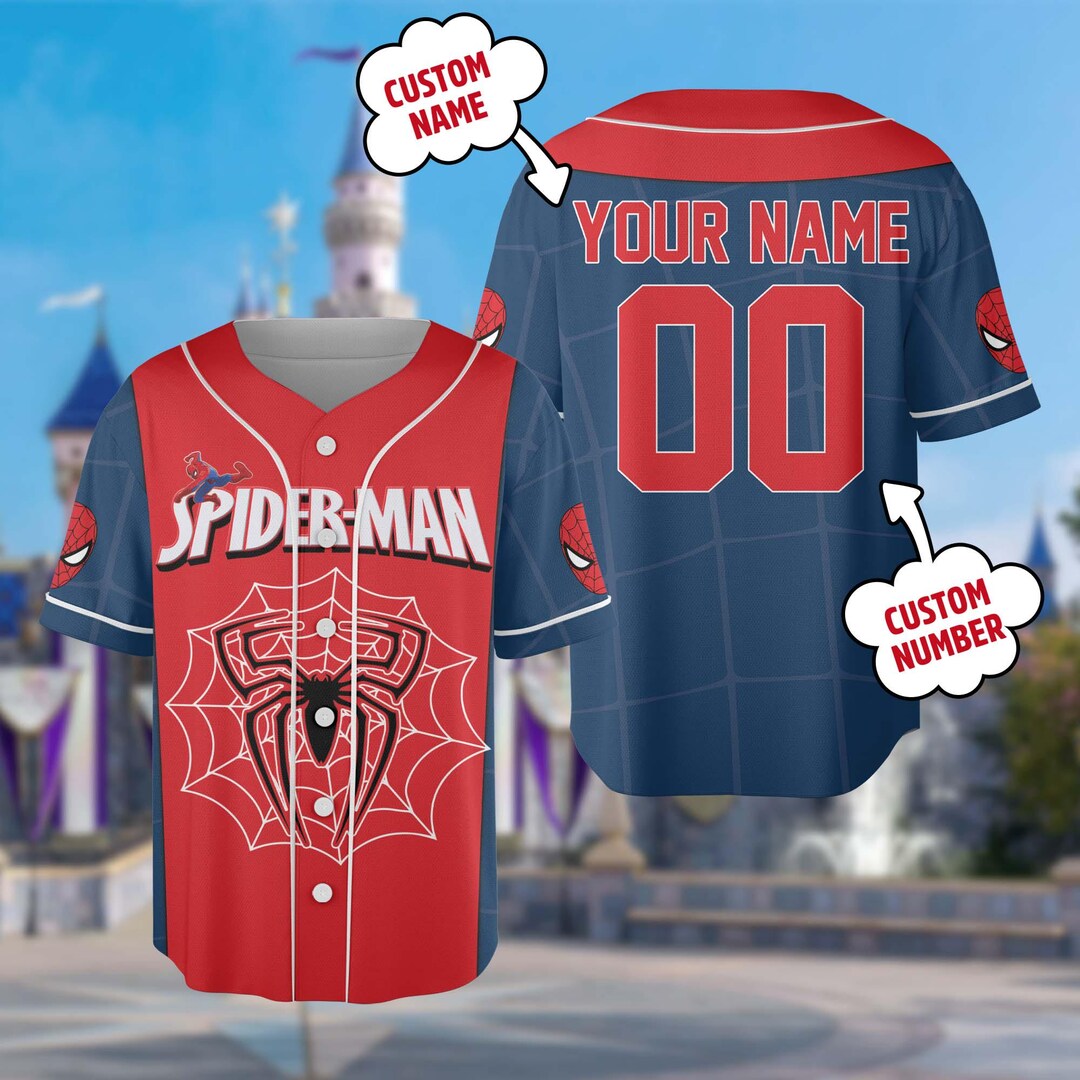 Custom Spider Baseball Jersey, Spider Basketball Jersey Team, Superhero ...