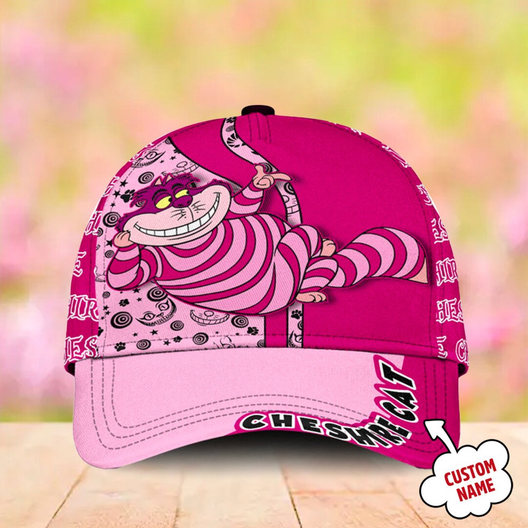 Pink Purple Stripes Talking Cat Classic Cap, Animated Movie Character ...