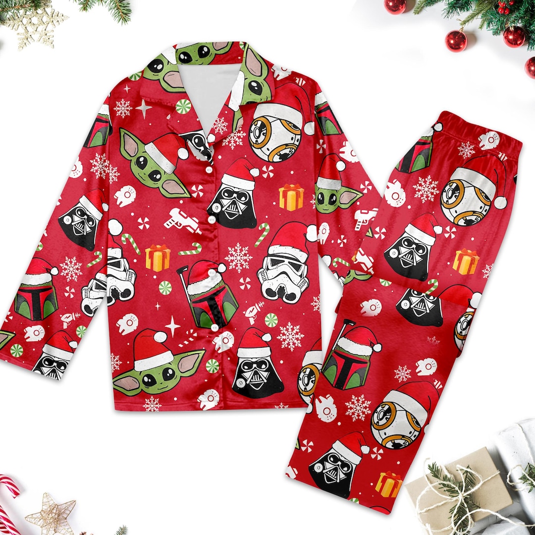 Stormtrooper Christmas Pajamas Set, Star Wars Santa Hat Christmas Women ...