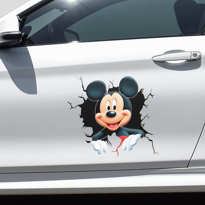 Mickey Mouse Car Decal - Etsy Canada