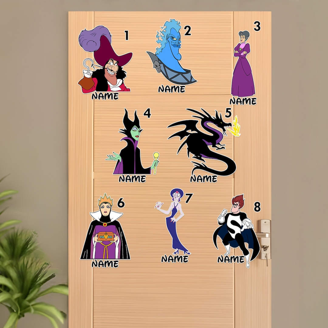 Personalized Villain Squad Cruise Magnet, Custom Villains Characters ...