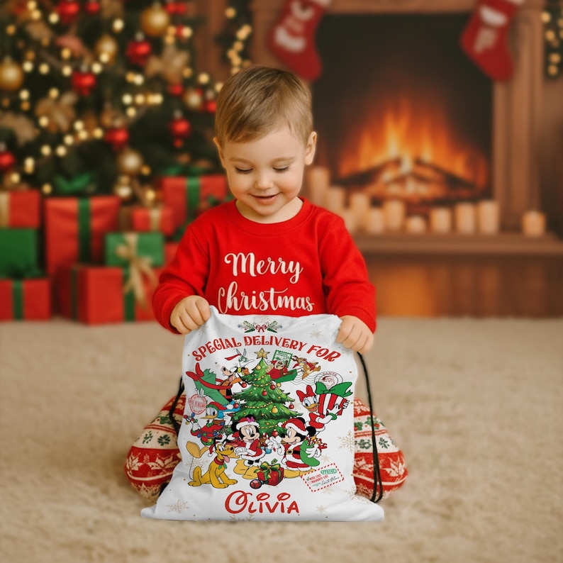 Personalized Disney Special Delivery Christmas Sacks, Mickey and ...