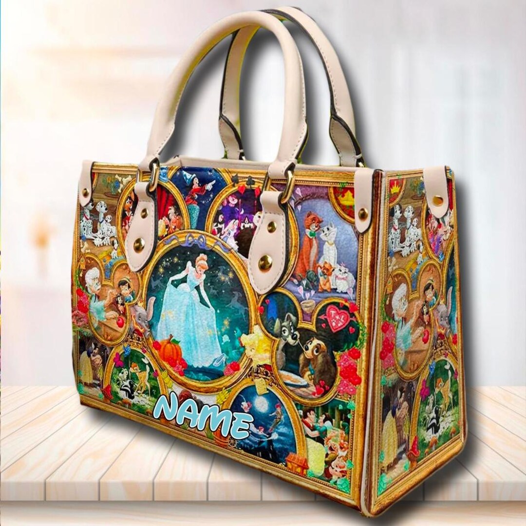 Custom Princess Leather Bag, DN Movie Bag, Cartoon Leather Crossbody ...