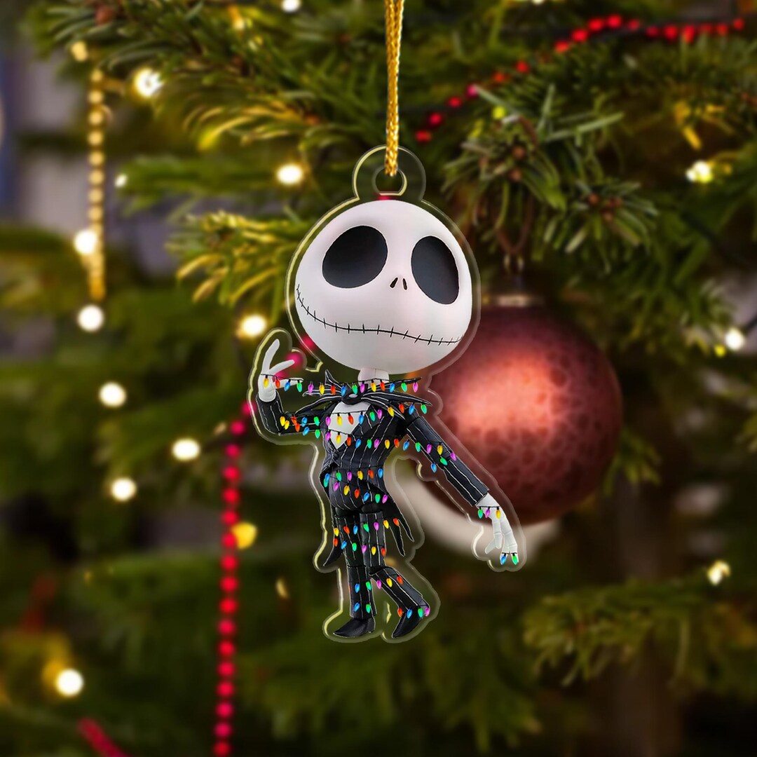 Custom Nightmare Skeleton Suit Christmas Ornament, Jack Skellington ...