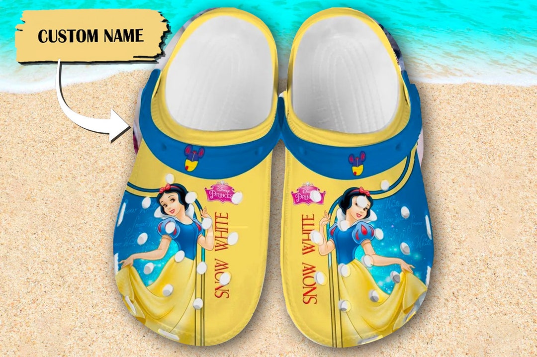 Custom Princess Clog, Dwarf Movie Clogs, Princess Sandals, Cute ...