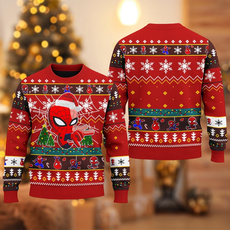 Spiderman Sweater - Etsy