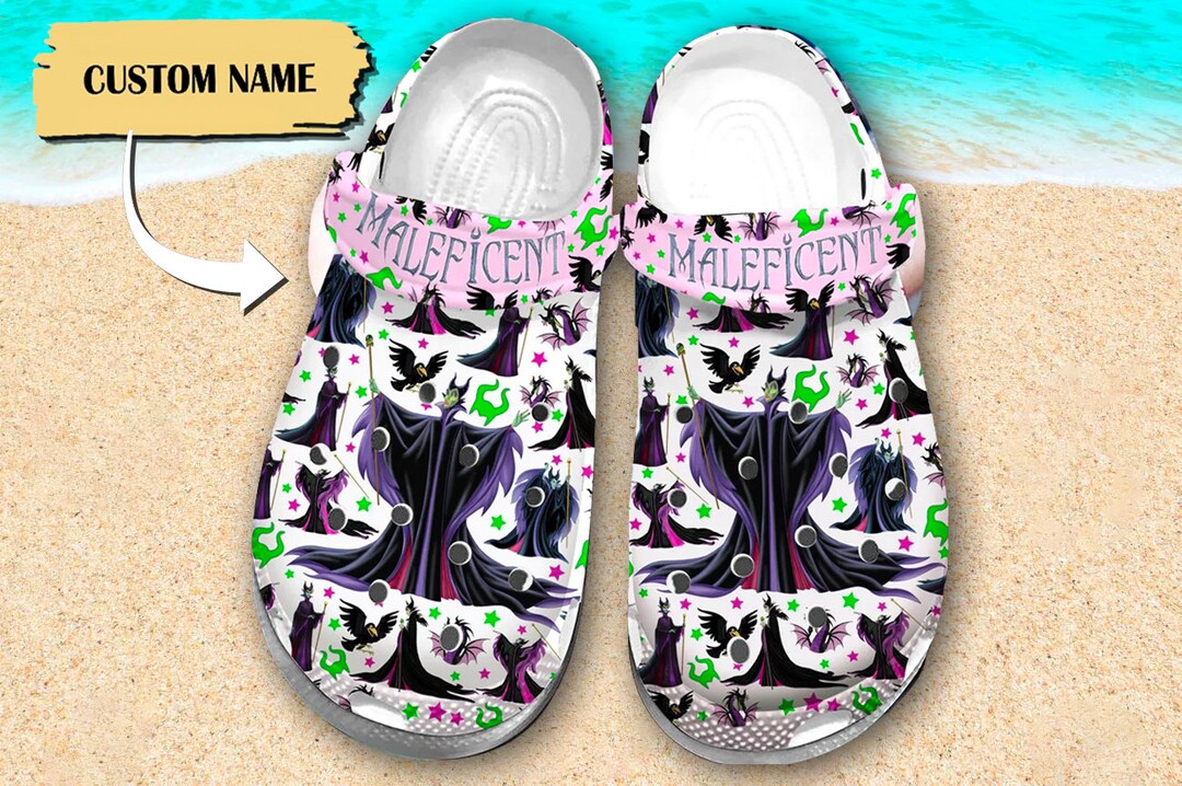 Custom Villain Clog, Sleeping Princess Clogs, Princess Movie Sandals ...
