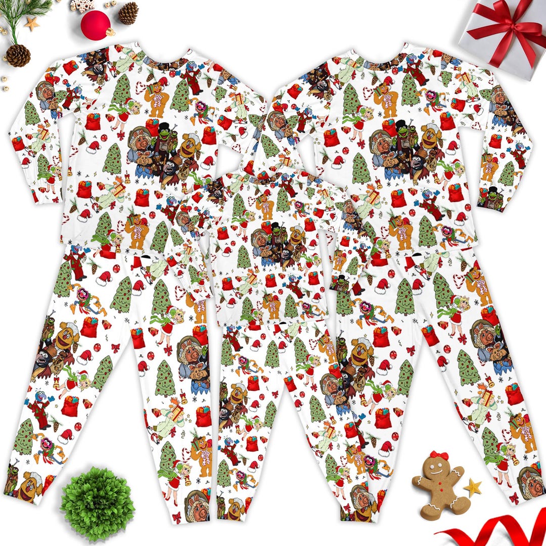 The Muppet Christmas Carol Pajamas Set, Muppet Xmas Family Matching ...