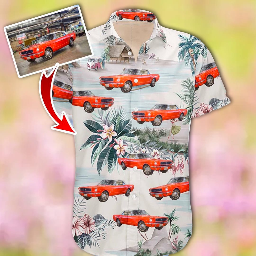 Personalized Car Photo Hawaiian Shirts, Car Hawaiian Shirts, Custom Car ...