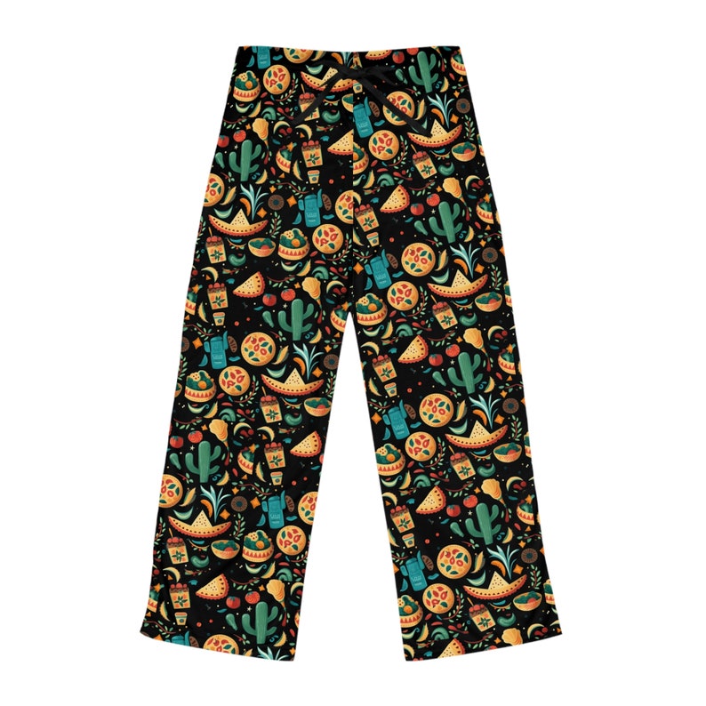 Fiesta Mexican Food Pajama Pants, Soft Pajamas, Women's Sleepwear ...