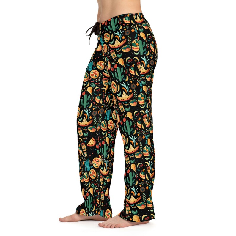 Fiesta Mexican Food Pajama Pants, Soft Pajamas, Women's Sleepwear ...