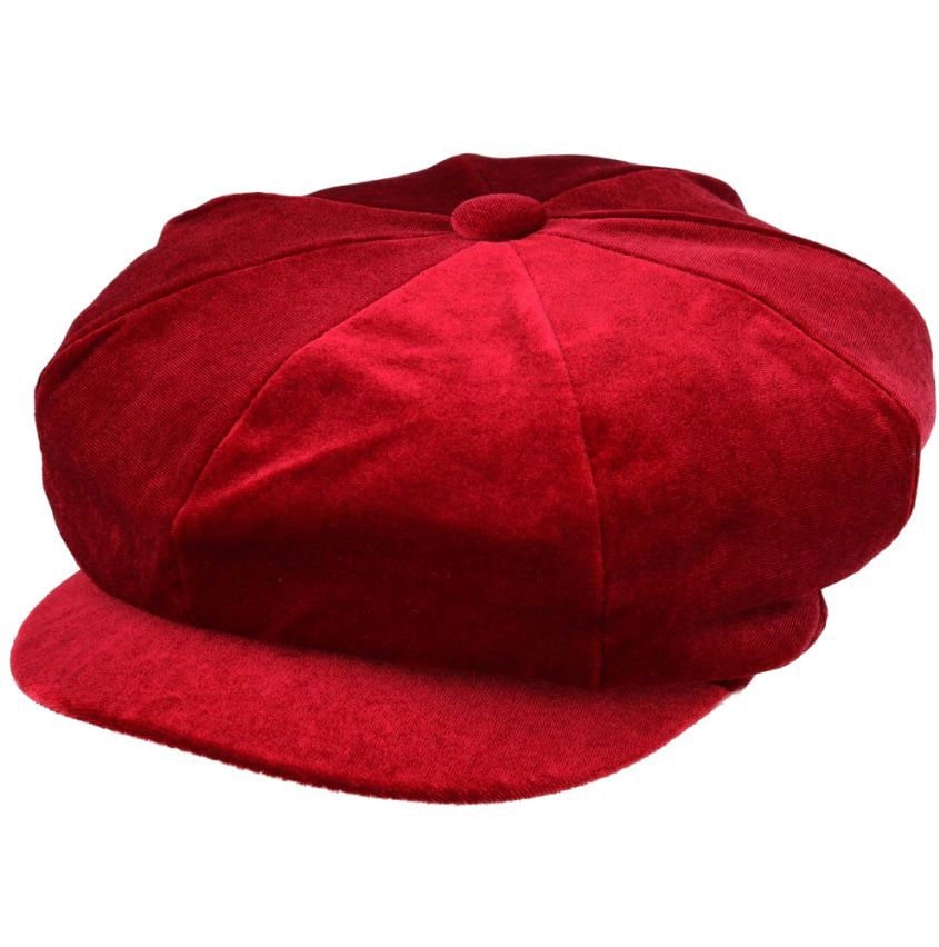 Women Velvet Baker Boy Cap Newsboy Vintage Cabbie Cap Ladies - Etsy