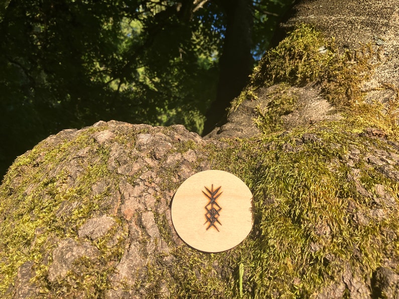 Norse Elder Futhark Bindrune Sigil Wood Burned Amulet - Etsy Hong Kong