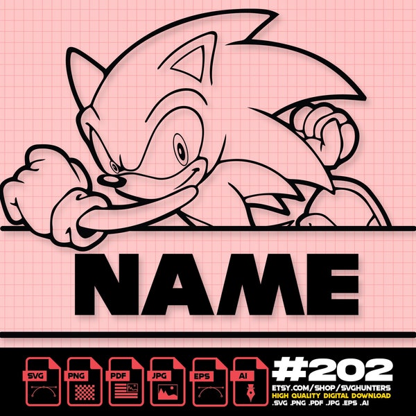 Sonic the Hedgehog Birthday Svg - Etsy