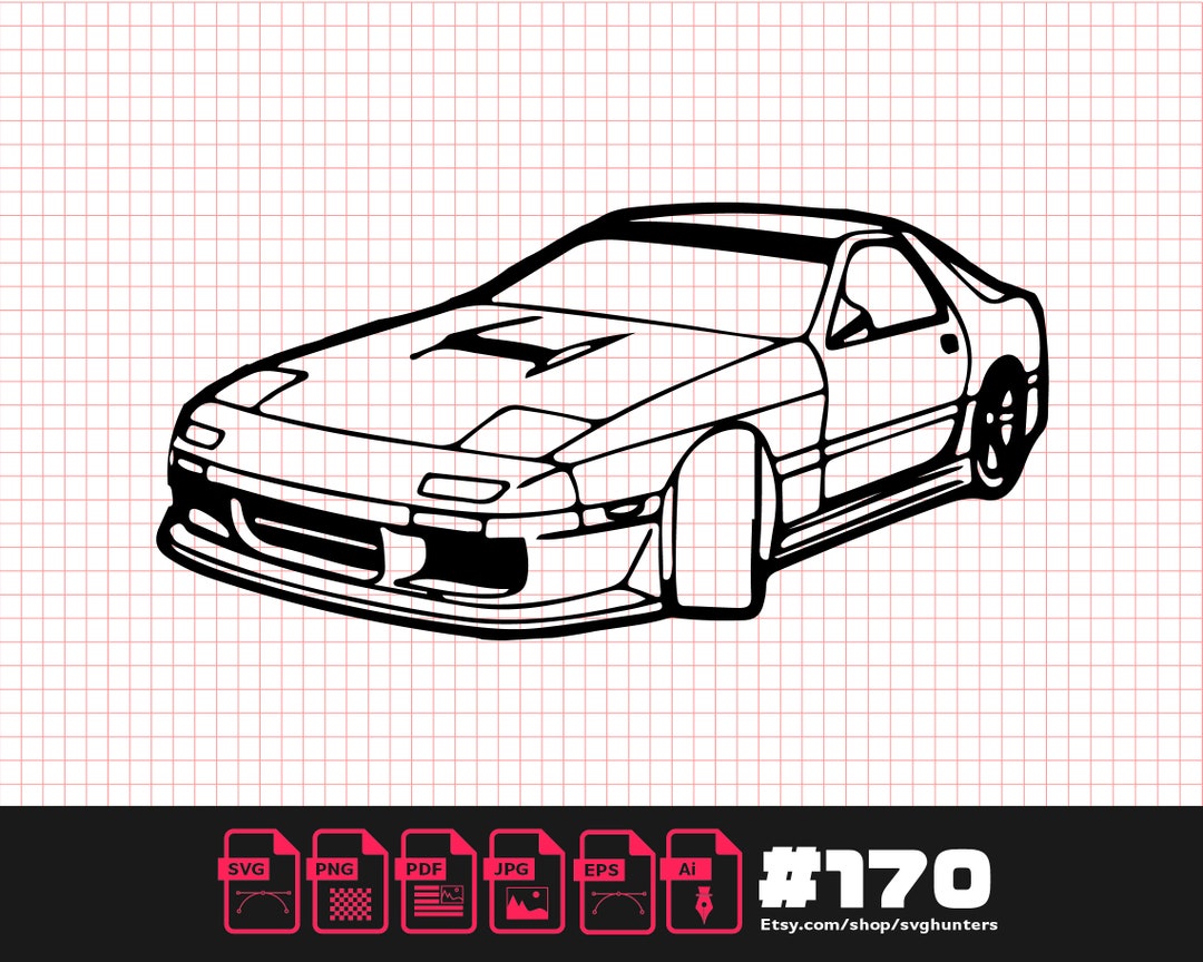 Rx7 JDM SVG BUNDLE, Cricut Cut File, Instant Download, Svg, Png, Eps ...
