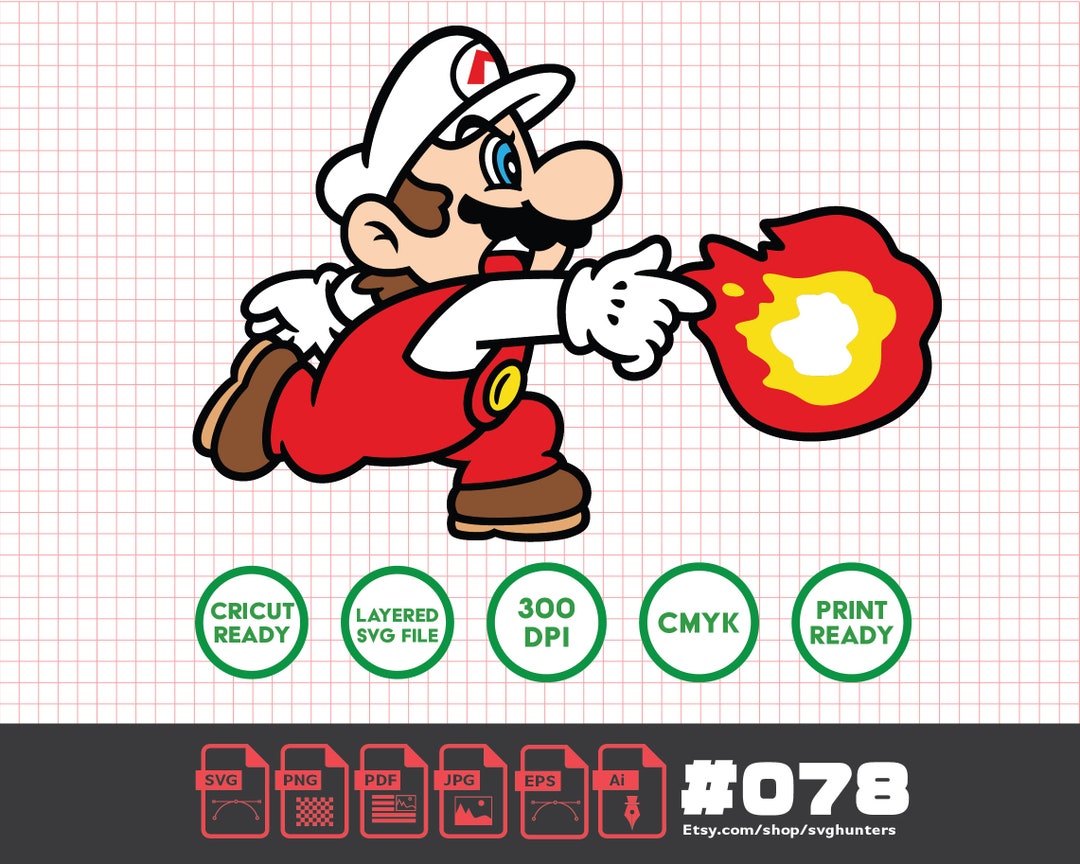 Super Mario SVG Bundle for Cricut and Sublimation Super Mario - Etsy UK