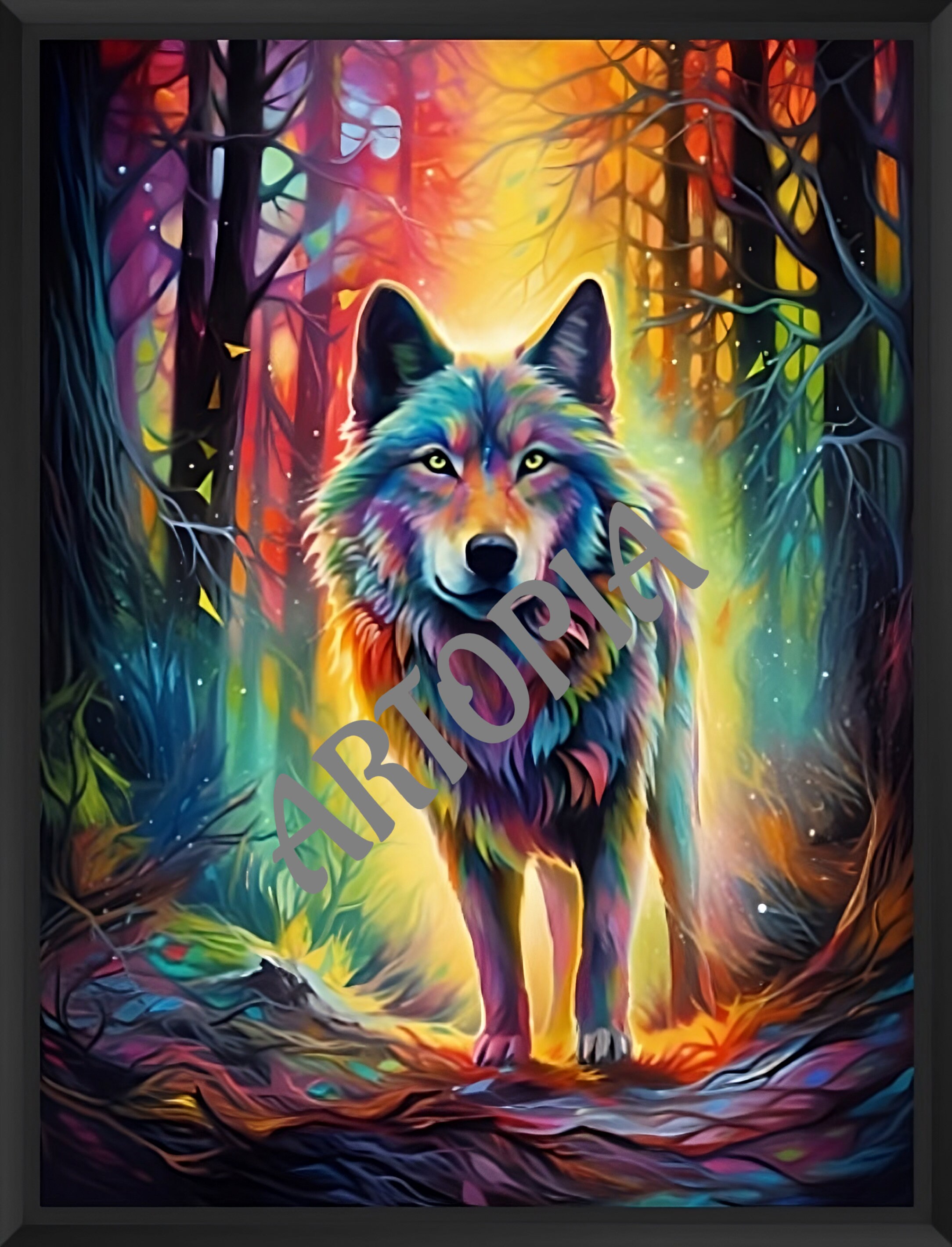 Wolf Paintings Canvas