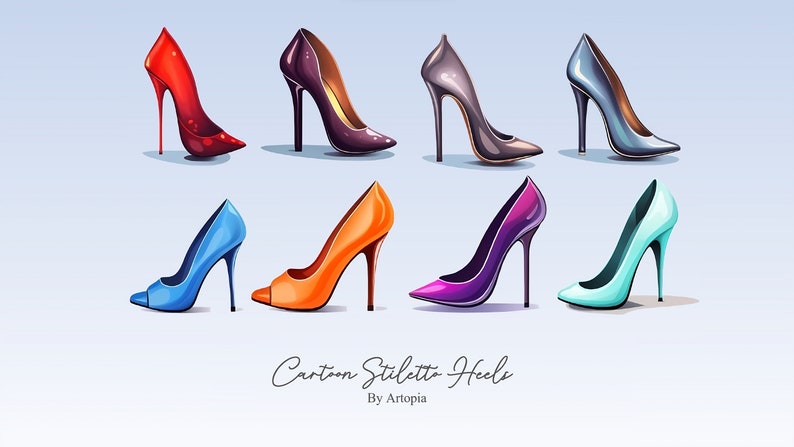 30 Cartoon Stiletto Heels Clipart, PNG Images, Stiletto Heels ...