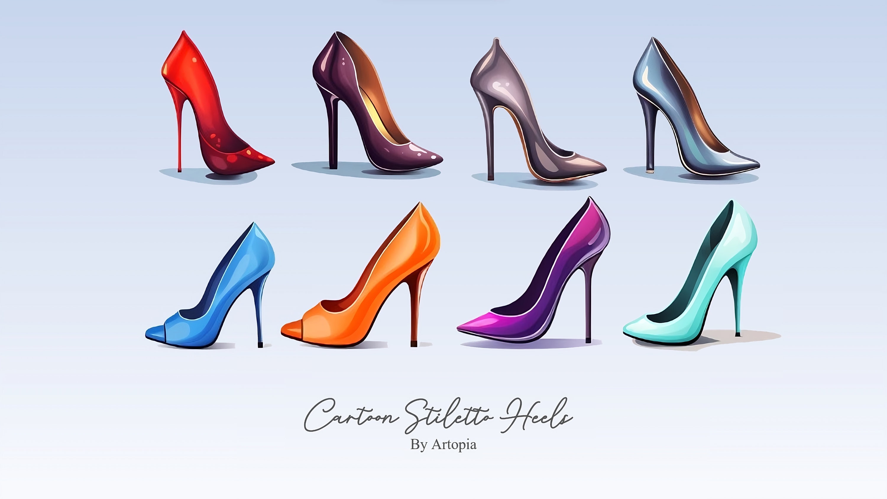 30+ Cartoon Stiletto Heels Clipart, PNG Images, Stiletto Heels ...